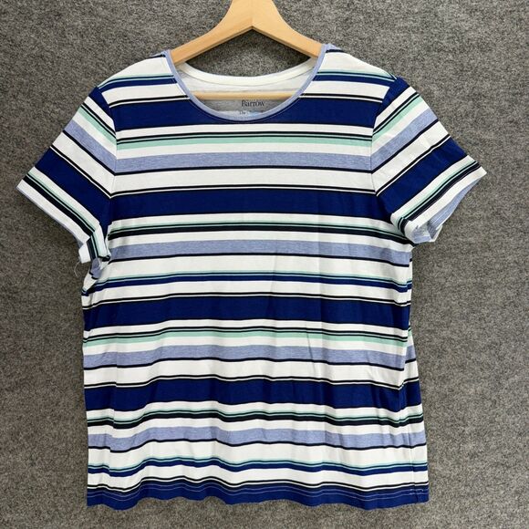croft & barrow | Tops | Croft Barrow Tshirt Women 2xl Blue Striped ...